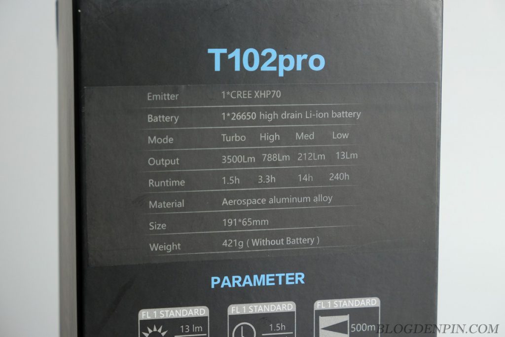 Review đèn pin Wuben T102 Pro - 3500 Lumens, chiếu xa 500 mét