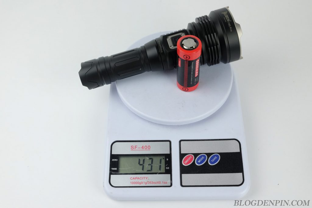 Review đèn pin Wuben T102 Pro - 3500 Lumens, chiếu xa 500 mét